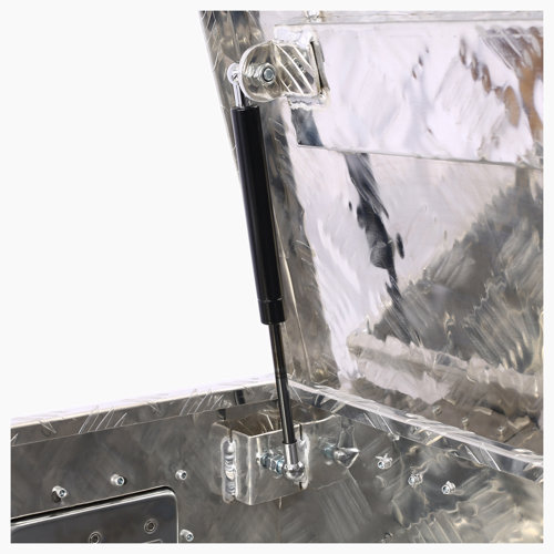 Hewei 22.39 Gallons Water Resistant Metal Lockable Storage Bench with ...