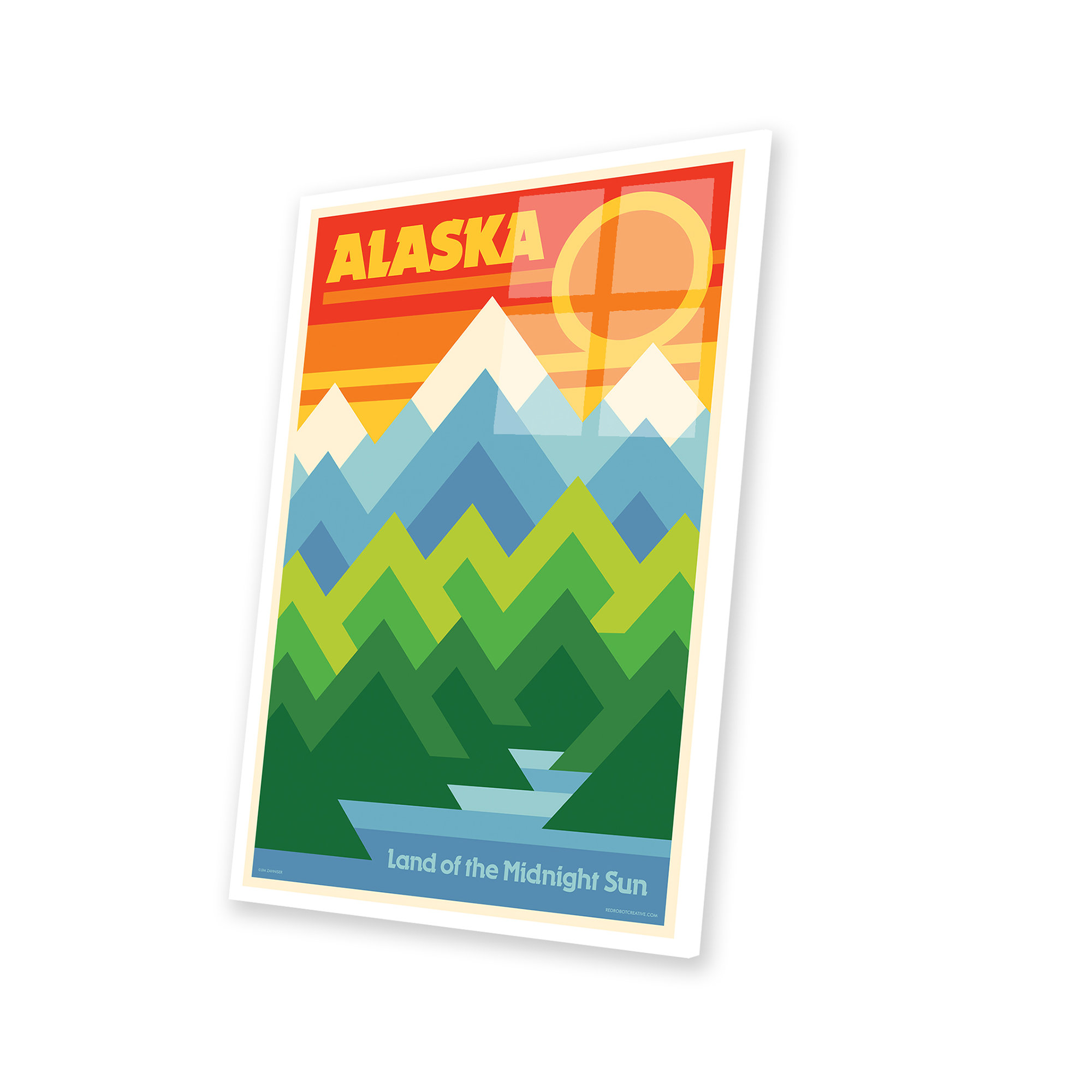 Trinx Alaska Retro Travel Poster On Plastic/Acrylic by Jim Zahniser ...