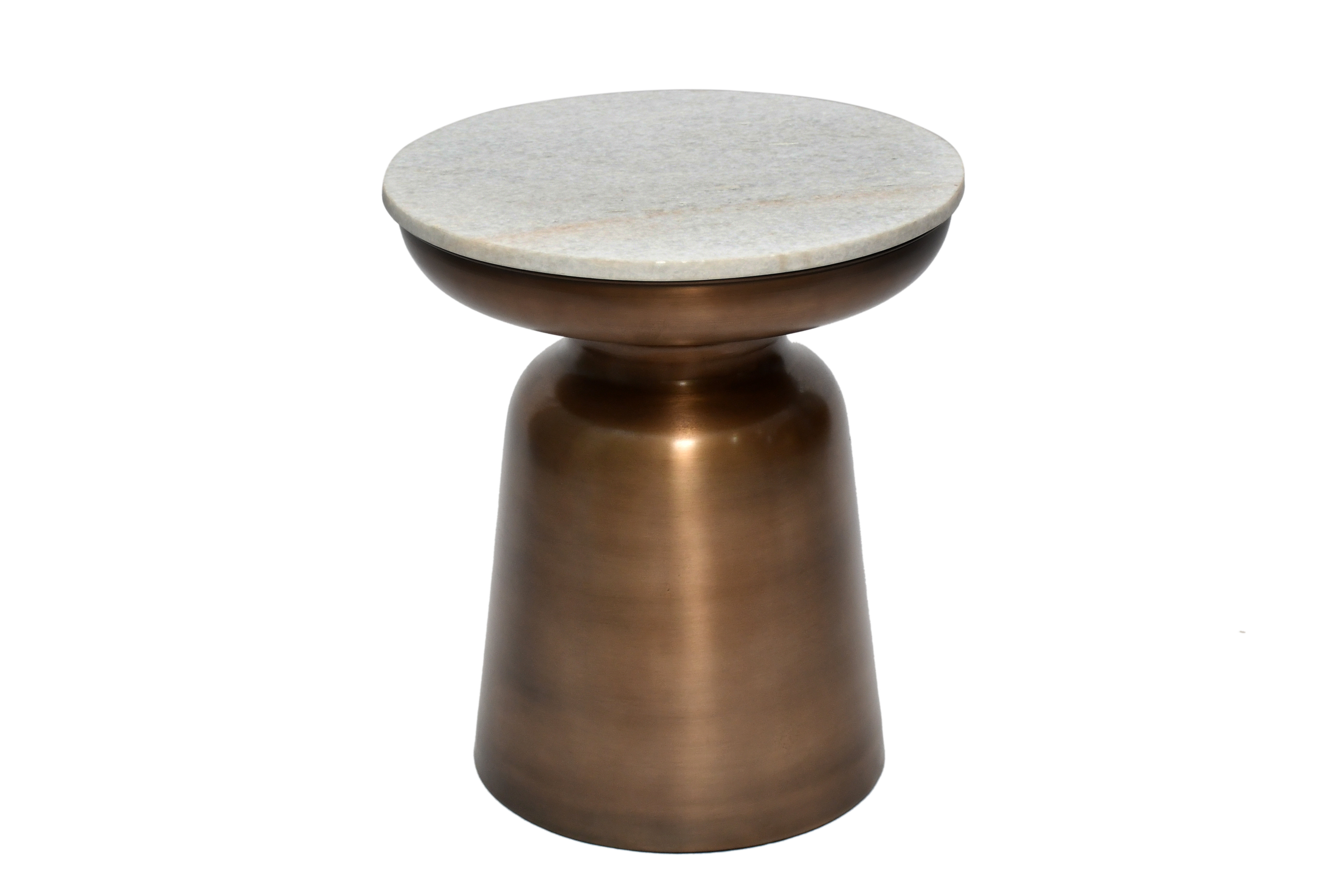 Mercer41 Our Luxe Side Table, Hand finished in a Zinc finish - Wayfair ...