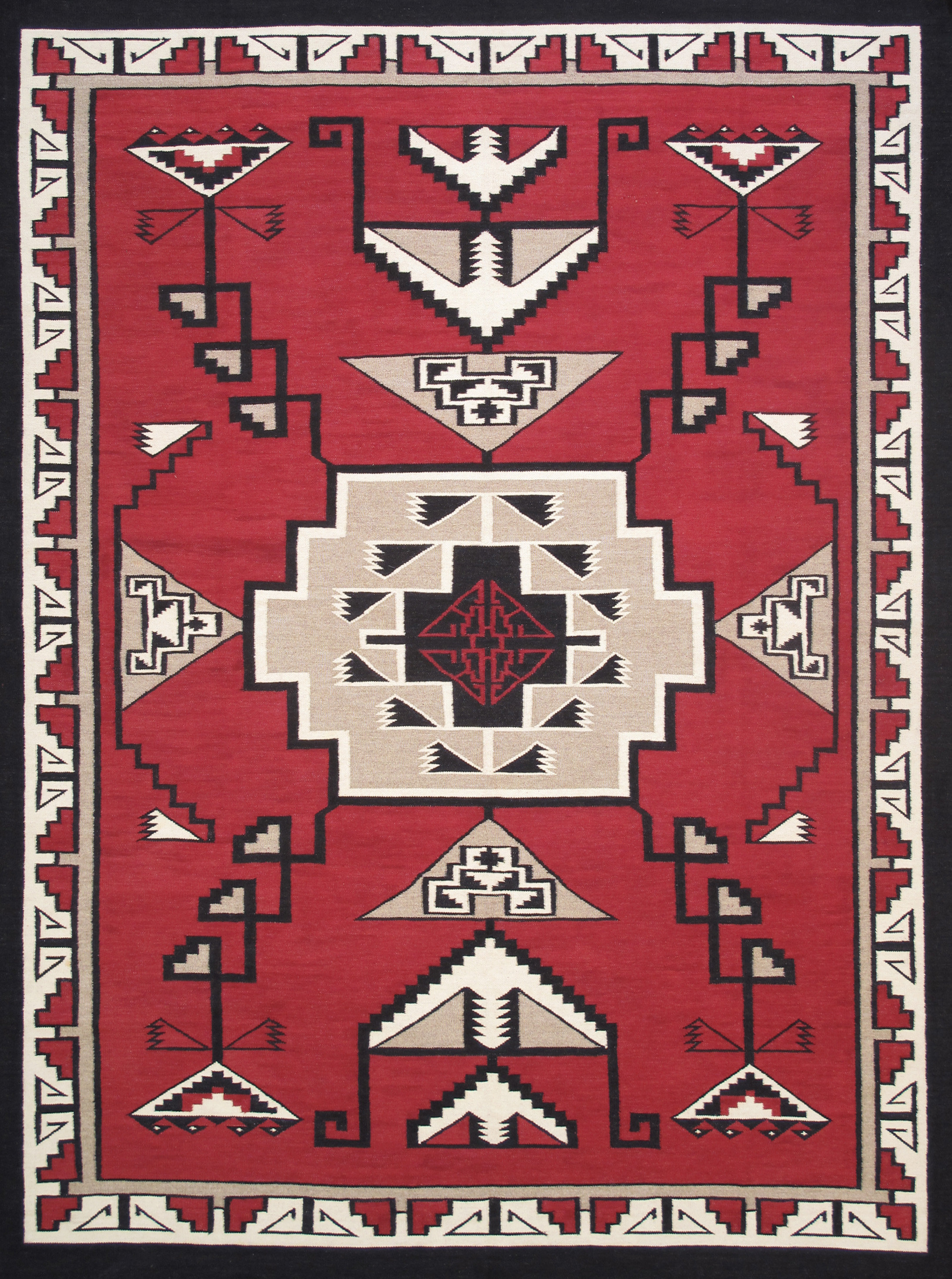 Pasargad Tuscany Red/Black Wool Reversible Area Rug - Wayfair Canada