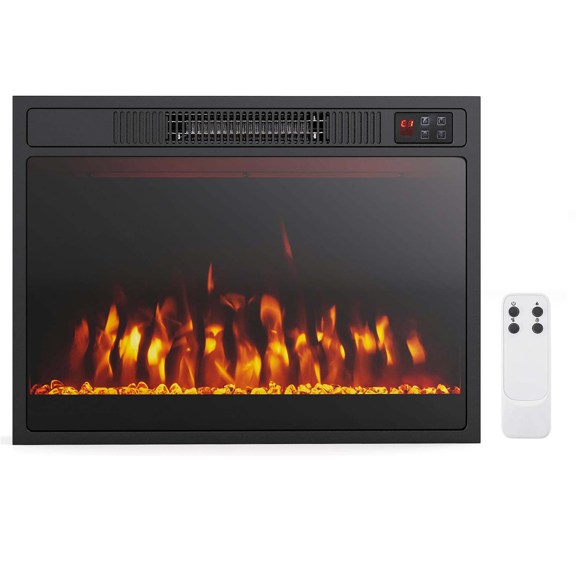 Bay Isle Home™ 23 Inches Electric Fireplace Insert With Remote Control ...