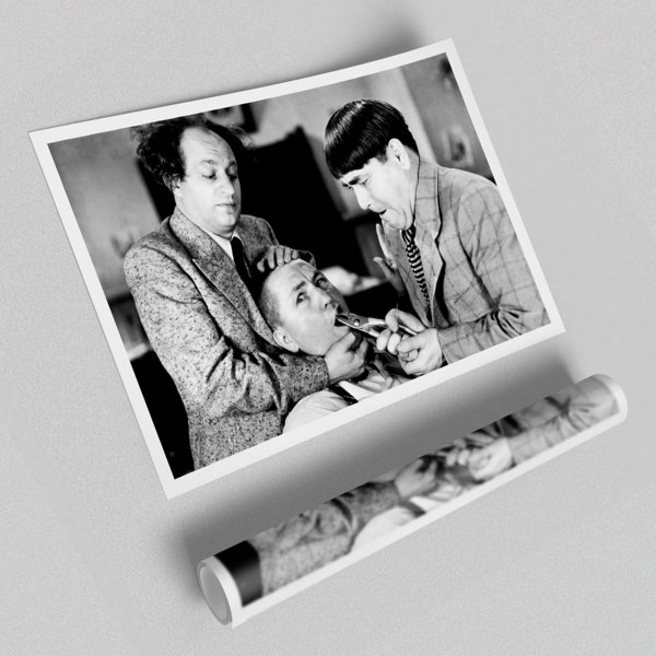 East Urban Home The Three Stooges Tooth Pull People Print Poster - No ...