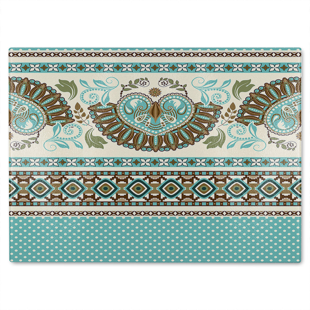 Andrew Lee Egyptian Greek Roman Style Glass Chopping Board | Wayfair.co.uk