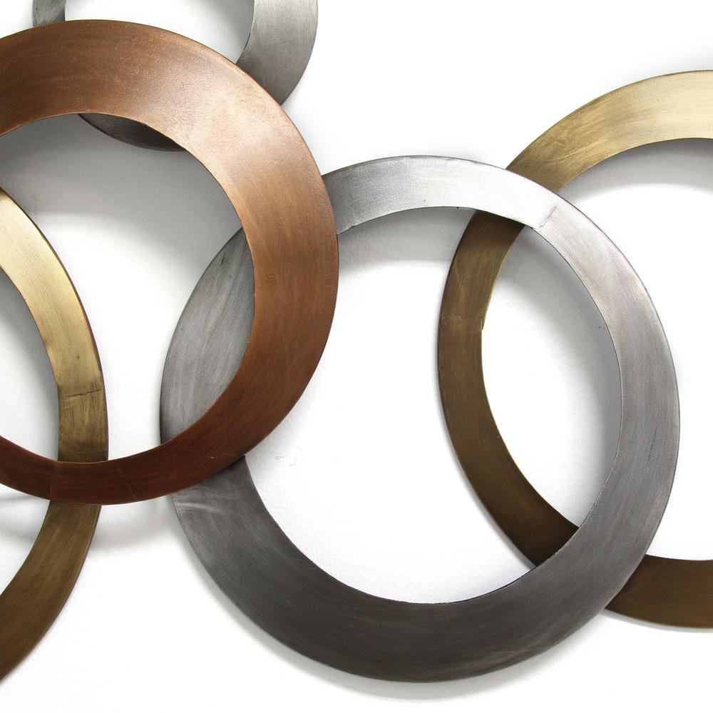 Orren Ellis Multi-Metallic Ring Wall Décor | Wayfair