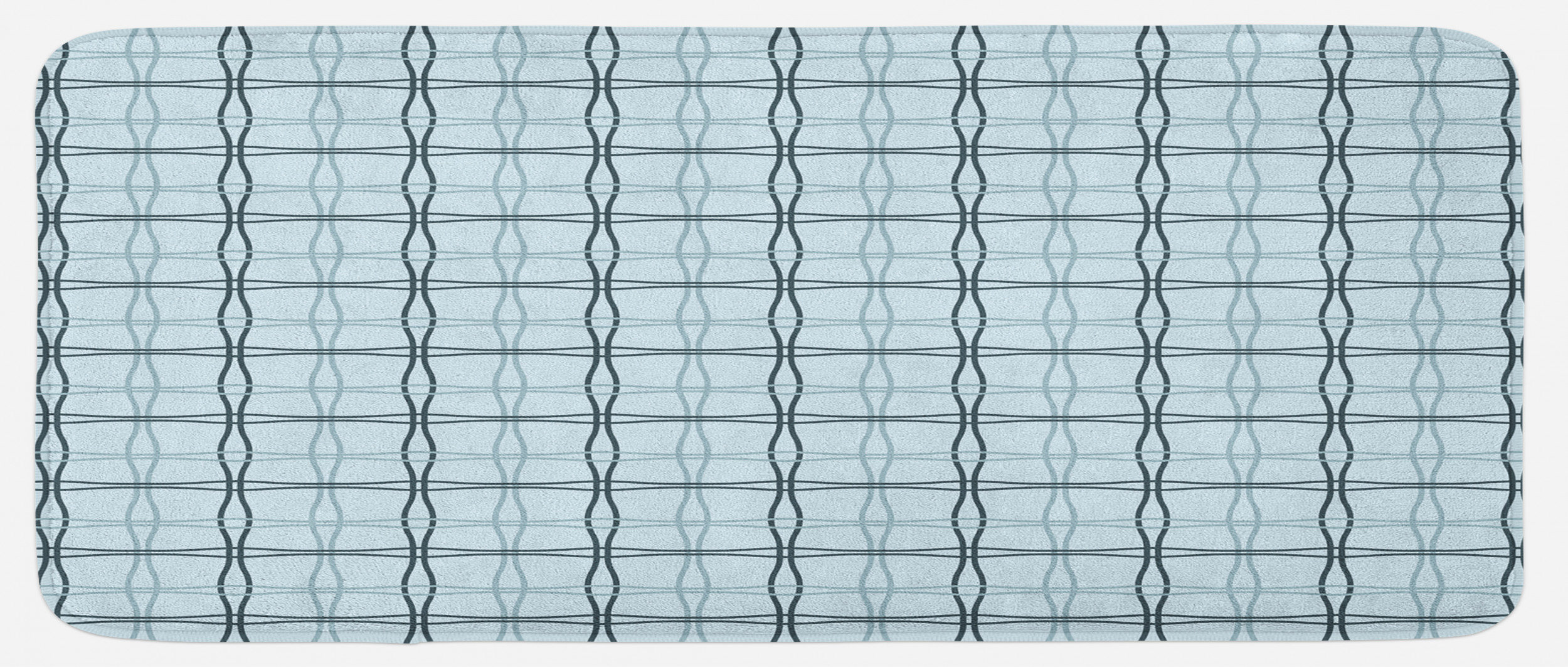 East Urban Home Square Patterns With Wavy Lines Spring Picnic Inspired ...