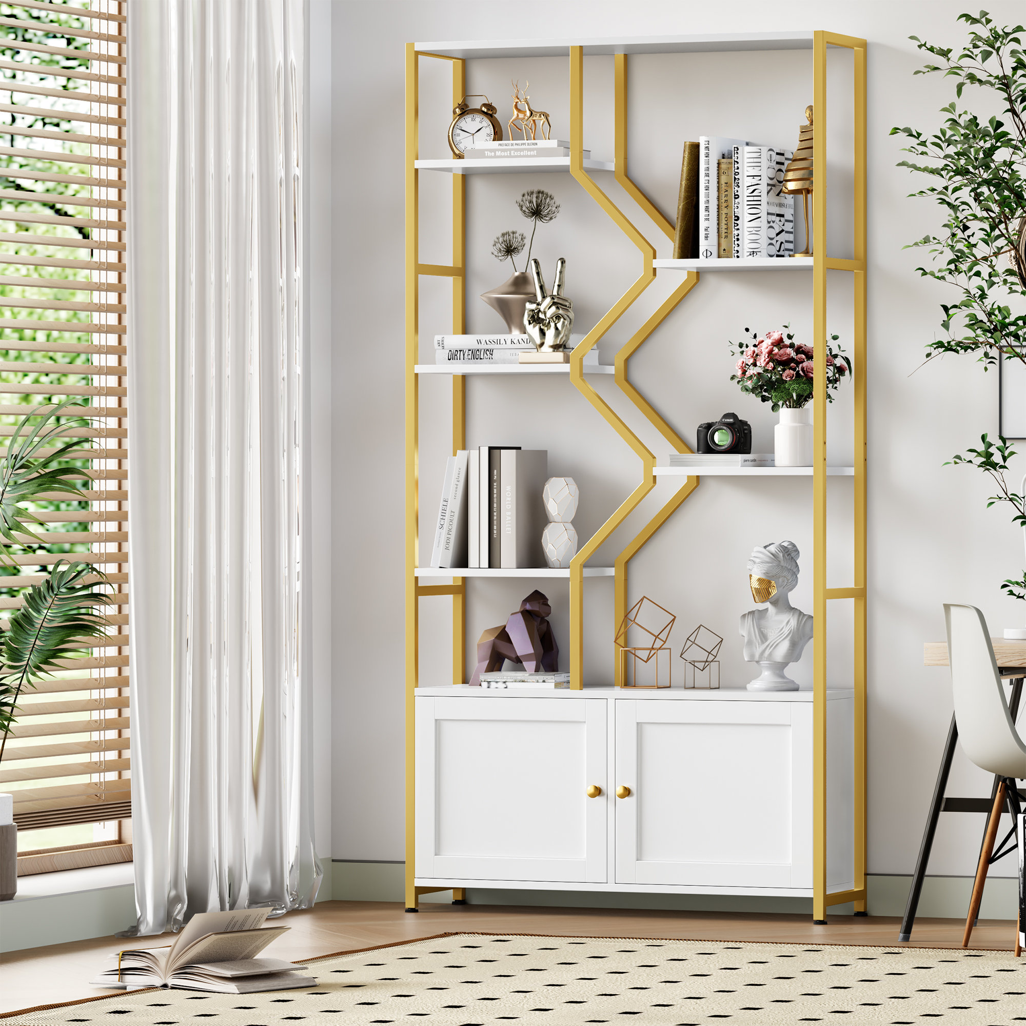 Willa Arlo™ Interiors Shameka Storage Bookcase & Reviews - Wayfair Canada