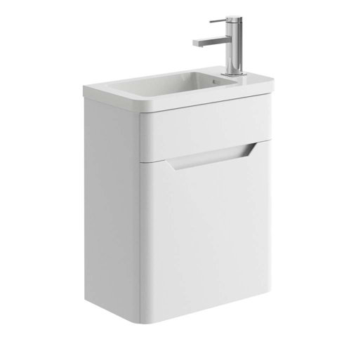 WhiteStone 450mm Single Bathroom Vanity with Polyglomerate Basin ...