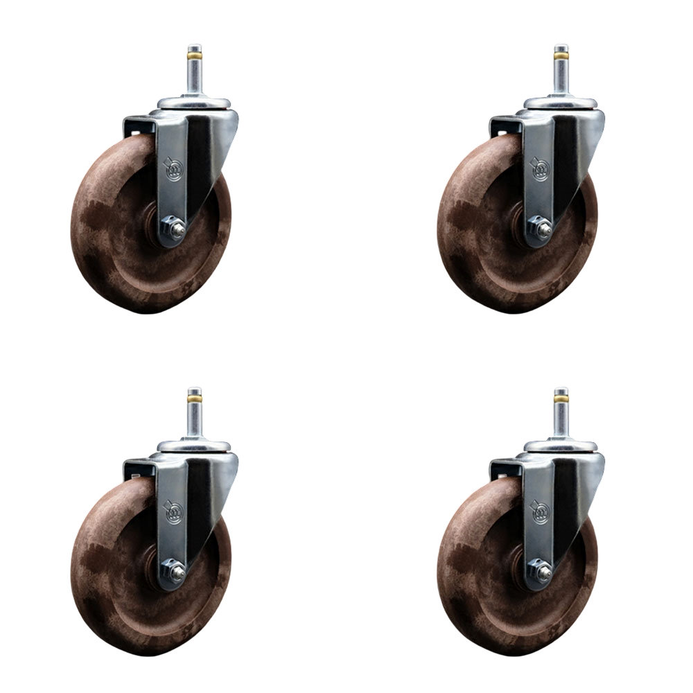 Service Caster Grip Ring Stem Caster Set | Wayfair