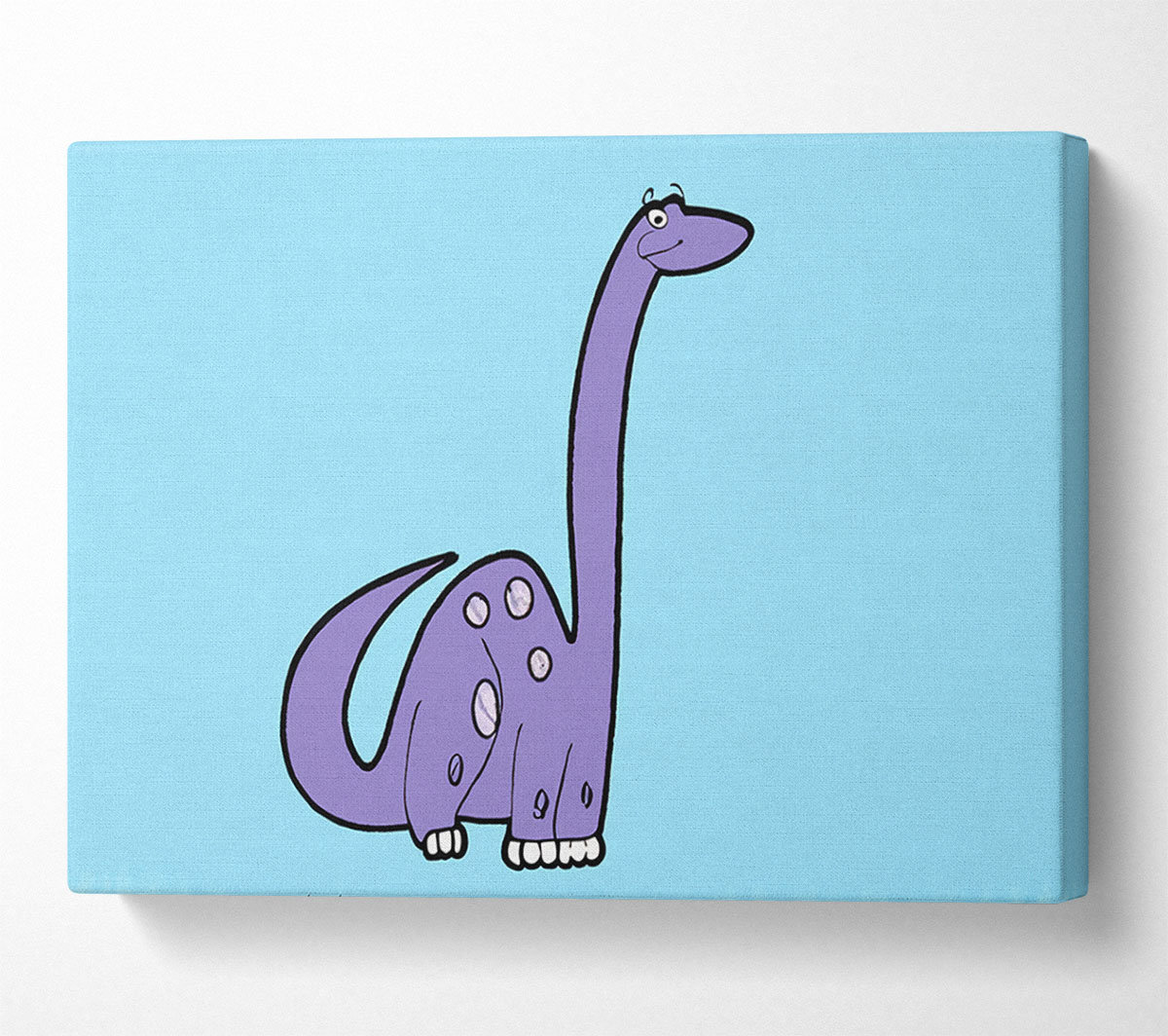 Zoomie Kids Tall Dinosaur Baby Blue - Wrapped Canvas Art Prints ...