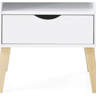 George Oliver White Mid - Century Modern Side Table For Small Areas ...