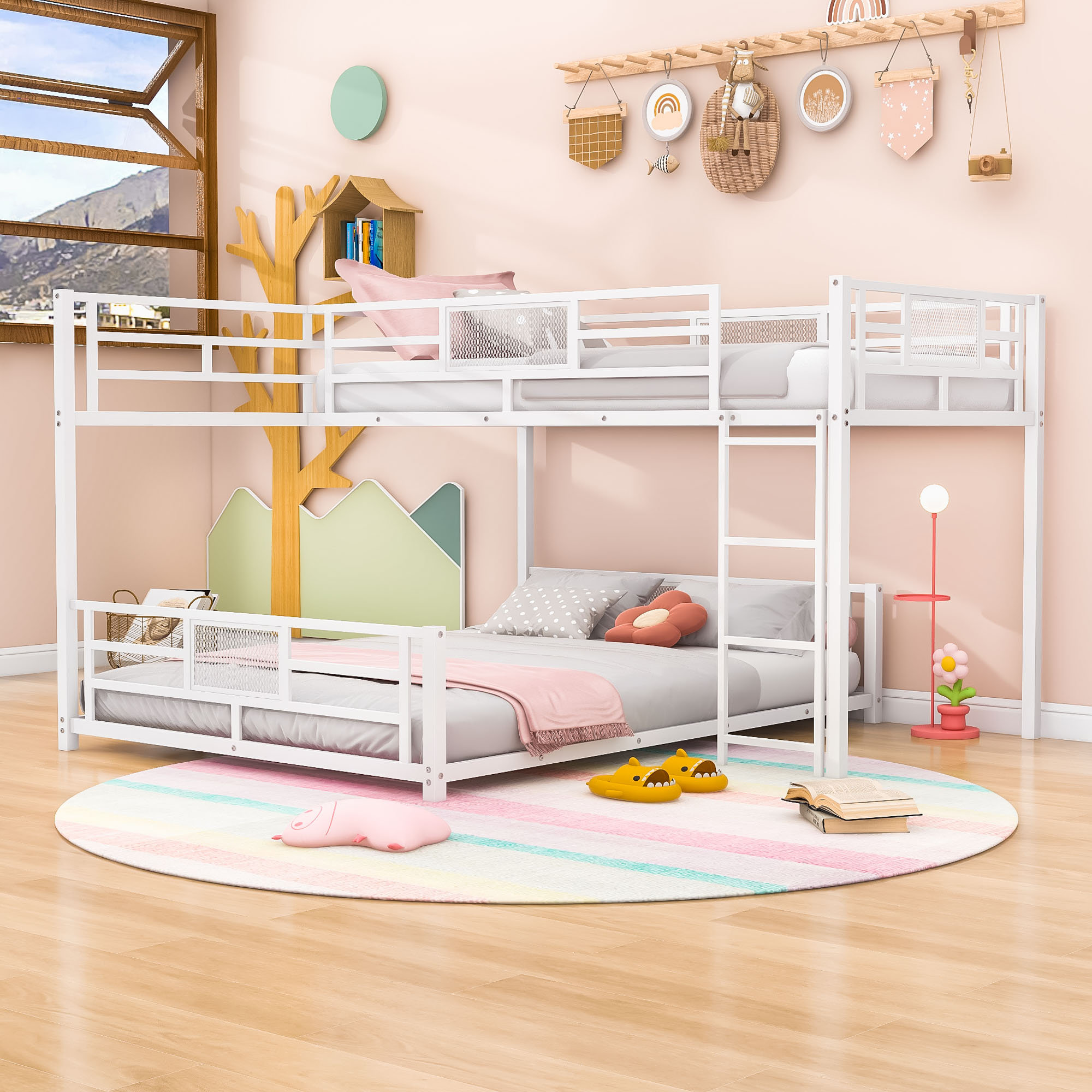Isabelle & Max™ Annlynn Metal Twin Over Full Bunk Bed Frame With Safety ...