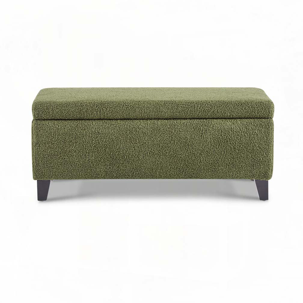 smashgroup Boucle Fabric Storage Bench with Flip-Top Lid | Wayfair