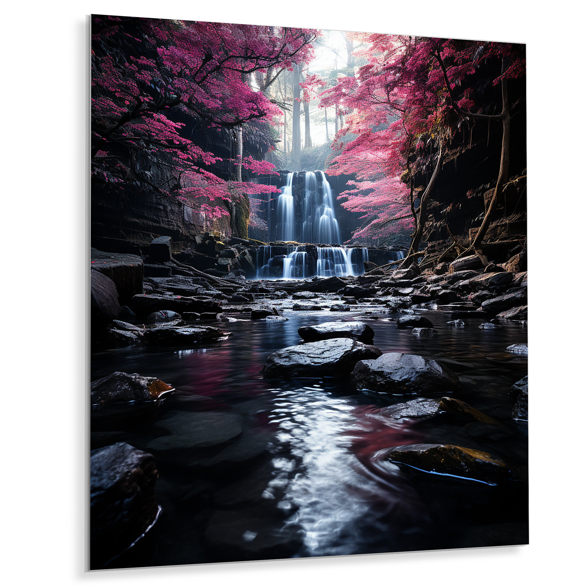 Millwood Pines Pink Tree Waterfall Uncharted Journey I - Landscapes ...