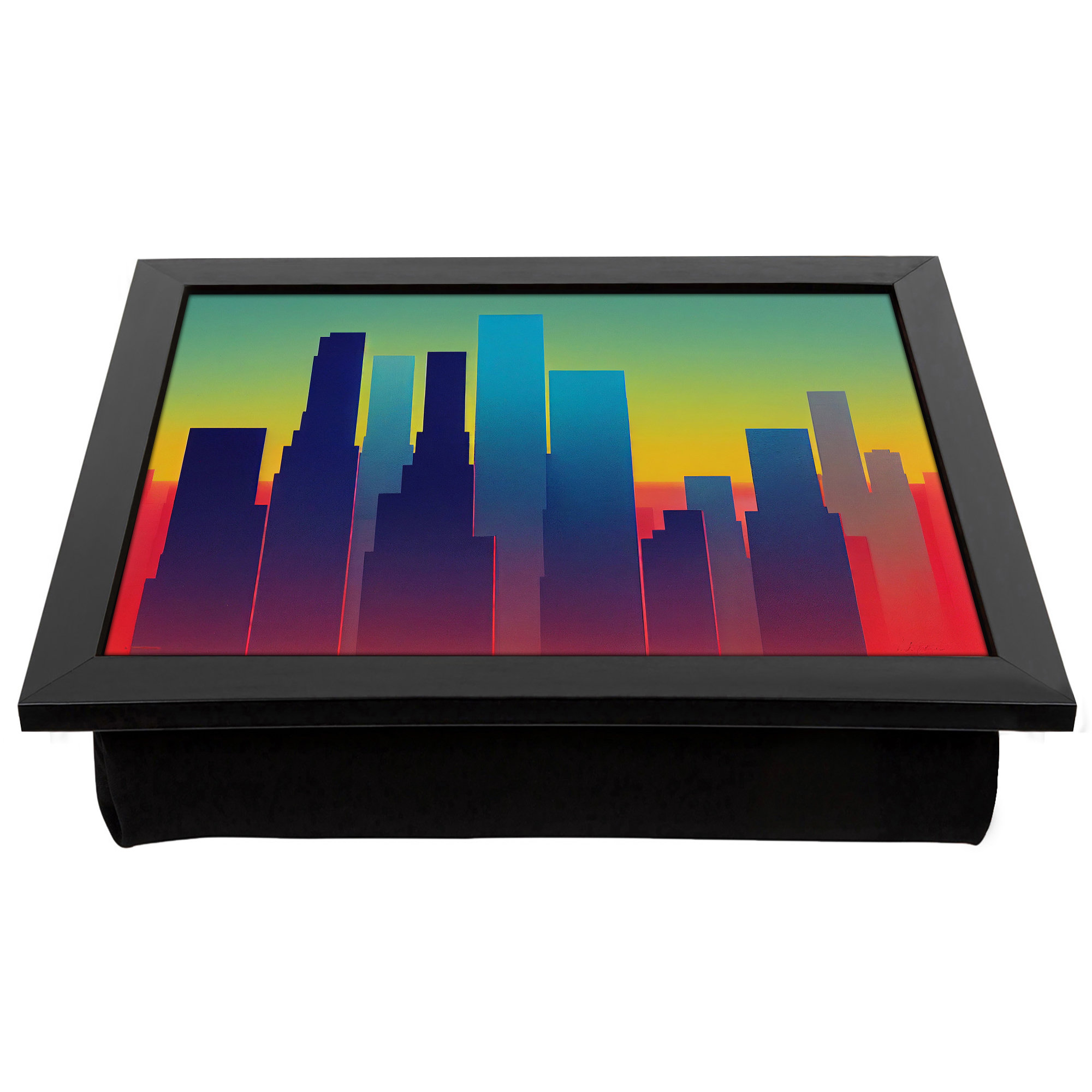 Metro Lane An Evocative Skyline Architecture Abstract Lap Tray with ...