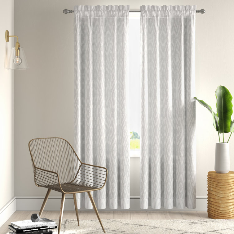 Beachcrest Home Emestina Polyester Sheer Curtain Pair & Reviews | Wayfair