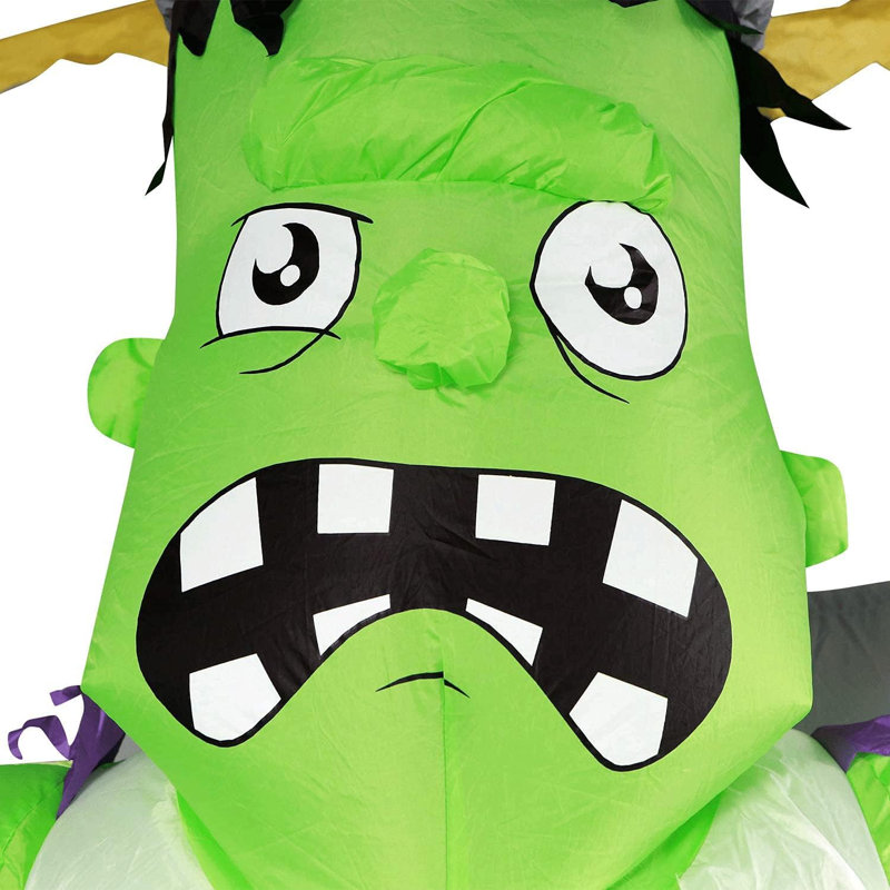 The Holiday Aisle® Halloween Shaking Frankenstein Inflatable | Wayfair