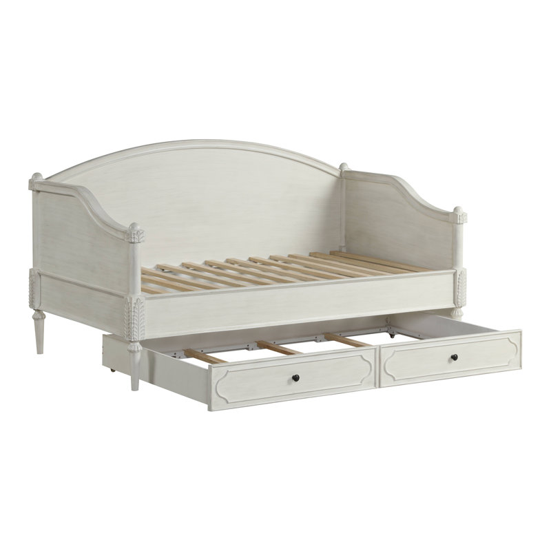 Darby Home Co Aezaz Wooden Full Daybed in Antique White | Wayfair