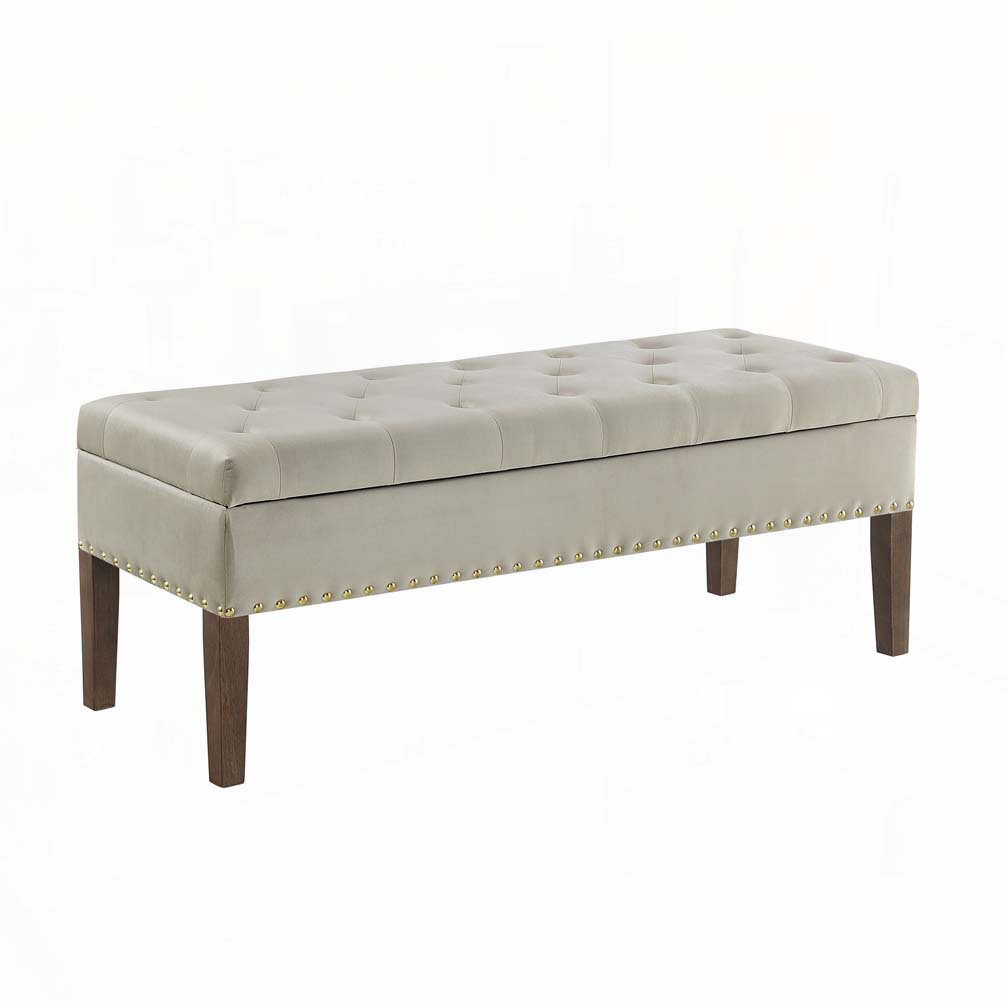 Mercer41 Velvet Tufted Bench with Storage | Wayfair