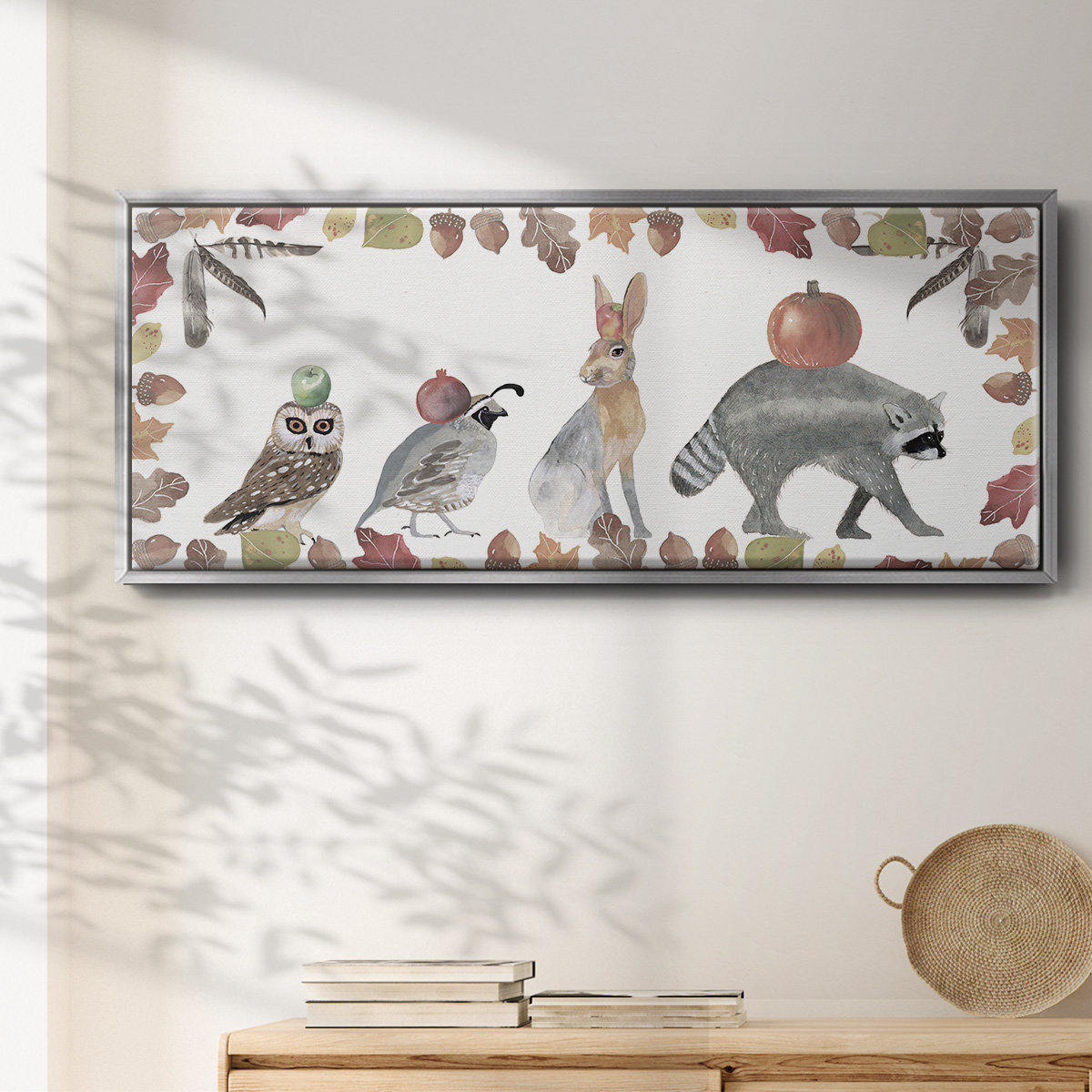 Wildon Home® Cute Autumn Forest Collection D Framed On Canvas Print ...