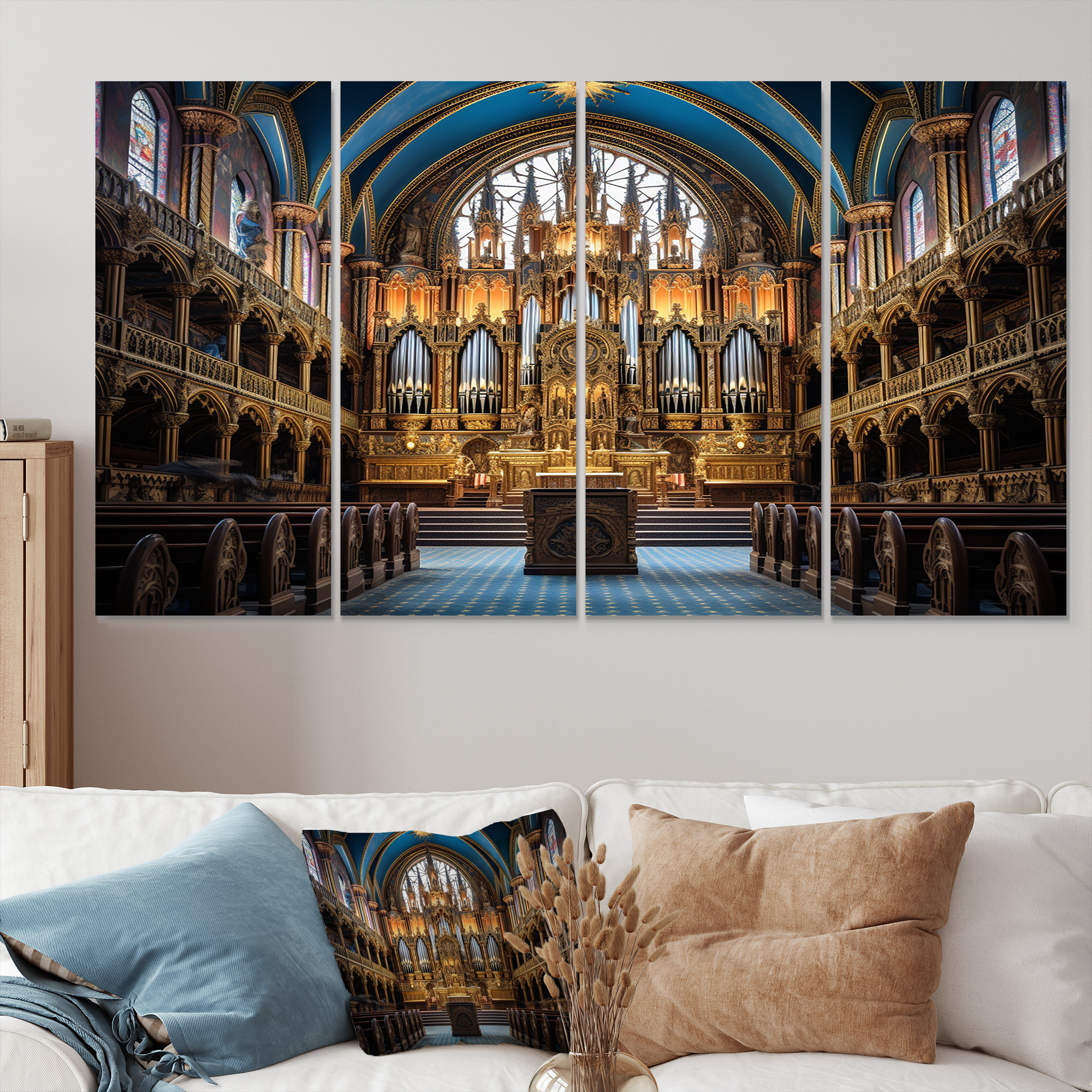 Design Art Majestic Interior Of Beautiful Cathedral - Christianity Wall ...