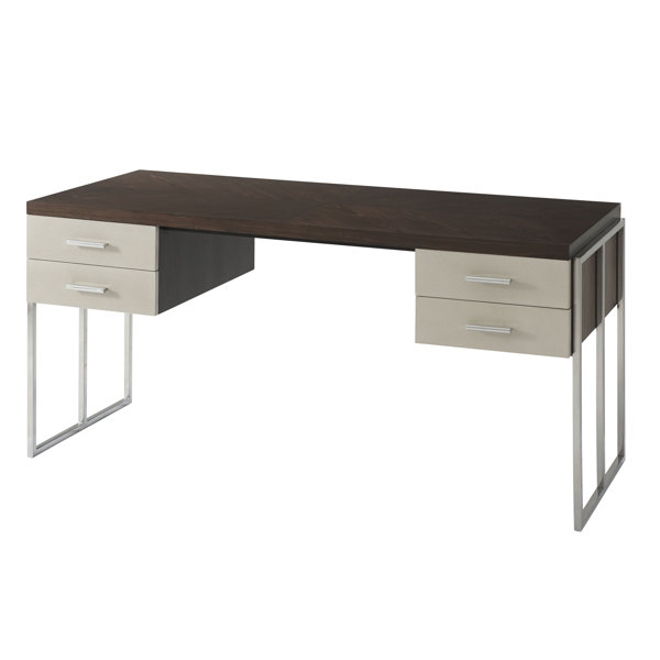 Theodore Alexander TA Studio Metal Base Writing Desk | Wayfair