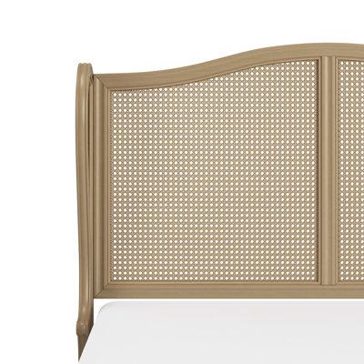 Birch Lane™ Gia Cane Wingback Bed & Reviews | Wayfair