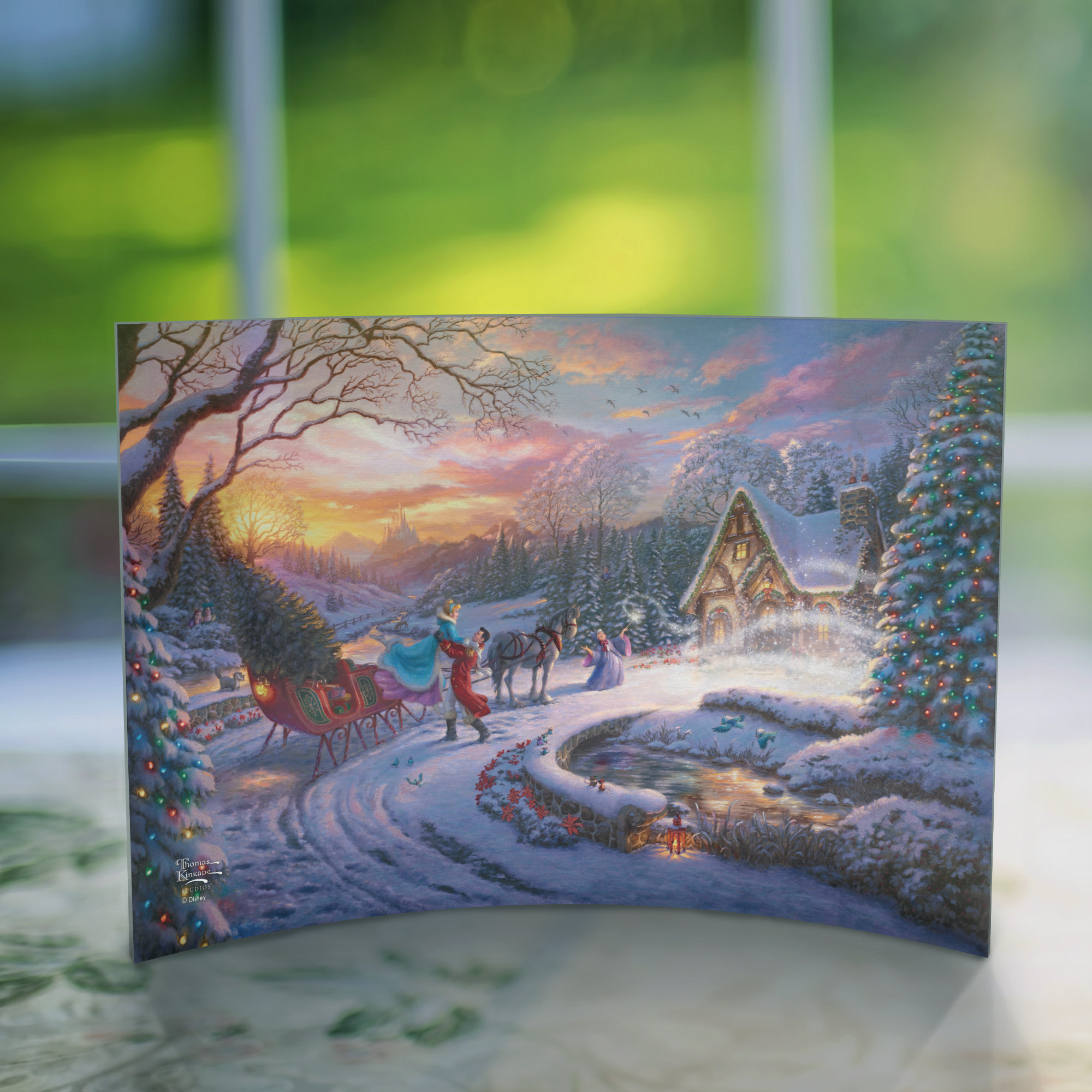 Trend Setters Disney (Cinderella Bringing Home The Tree) Curved Acrylic Print | Wayfair