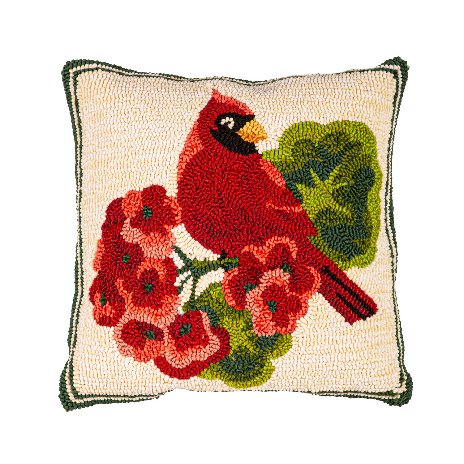 Evergreen Enterprises, Inc Indoor/Outdoor Cardinal and Geranium Hand ...