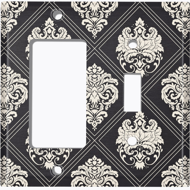 WorldAcc Patterned 2 - Gang Standard Combination Wall Plate | Wayfair