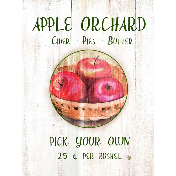 Trinx Orchard Sign On Canvas Print | Wayfair