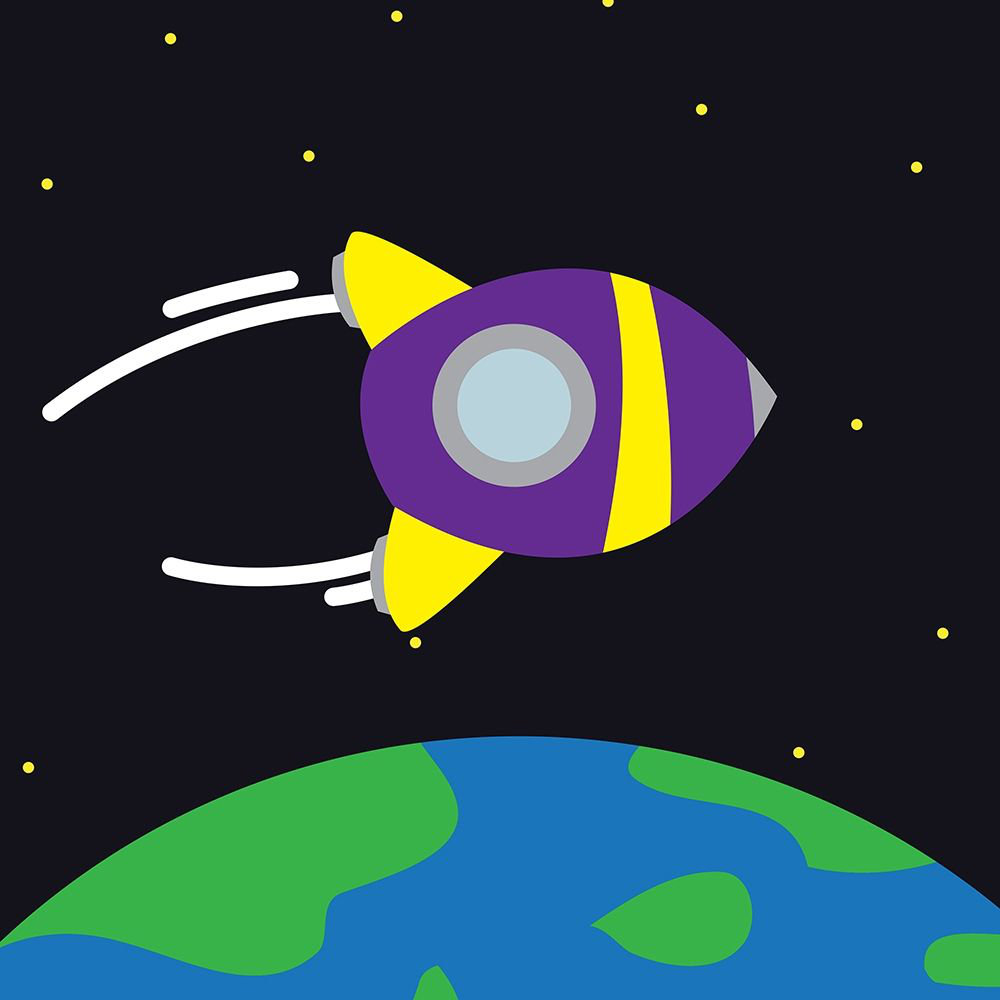 Mason & Marbles Into Space Mate Poster Print By Mlli Villa (24 X 24 ...