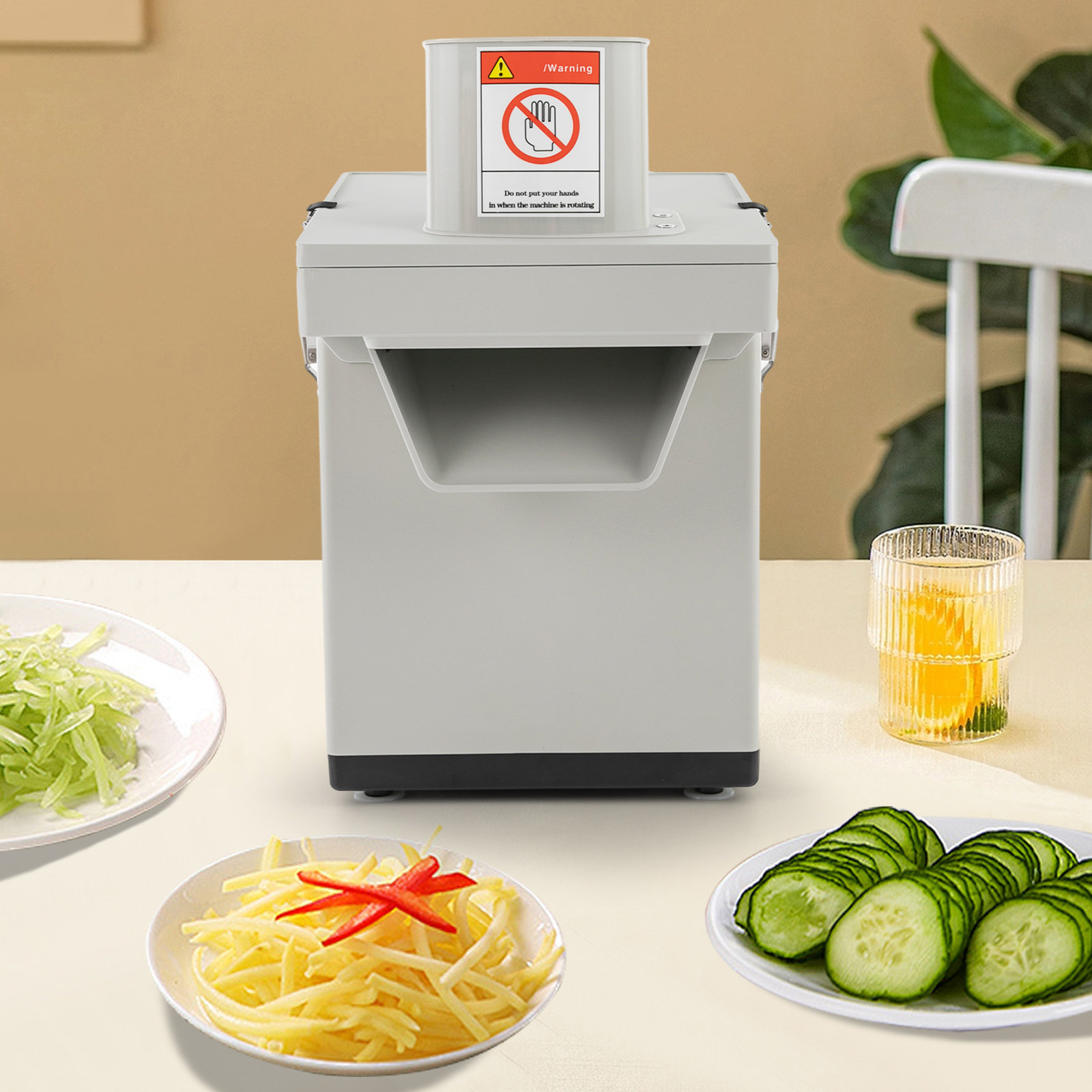 JOYDING Slicer Vegetable Cutter Commercial Electric 3 in 1 Vegetable ...