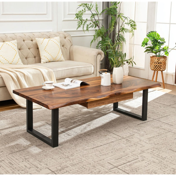 Live Edge Coffee Tables | Live Wood Table With Storage