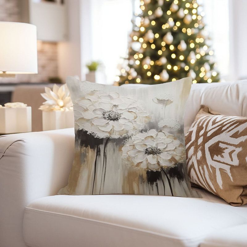 Ethan Taylor Floral White Flowers Modern Flower | Wayfair