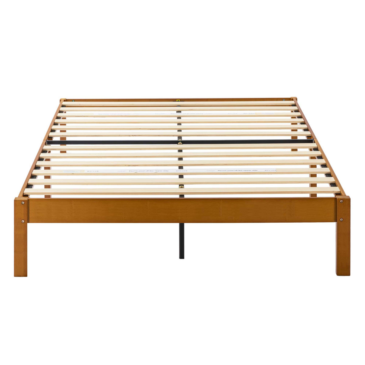 Ebern Designs 14" Bamboo Wood Platform Bed & Reviews | Wayfair