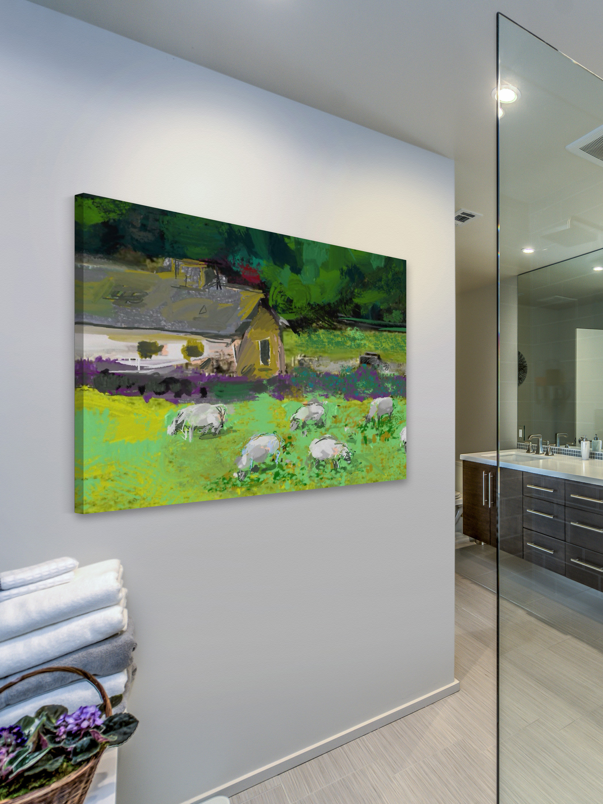 Marmont Hill 'Cotswold Farm' by Arthur Pina Painting Print on Wrapped ...