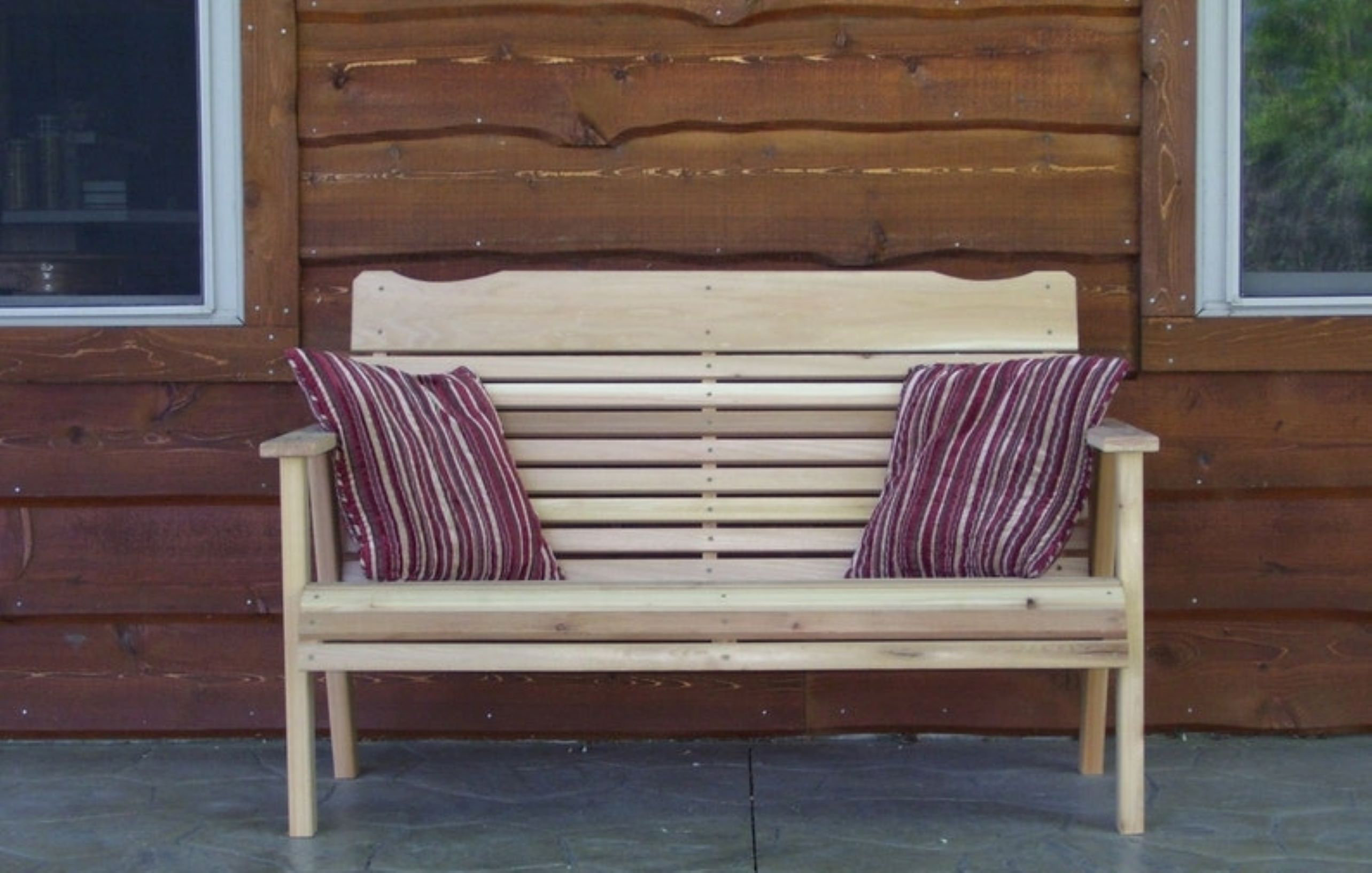 Red Barrel Studio® Amish-made Wooden Garden Bench | Wayfair