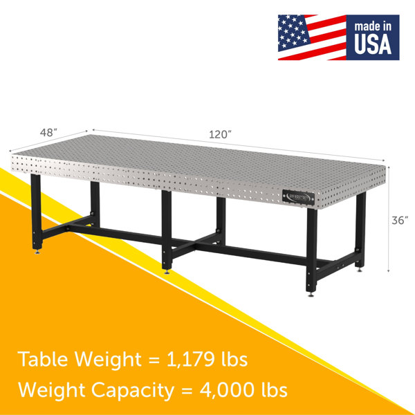 WFX Utility™ (CTE) Classroom Welding & Fixture Table, Carbon Steel Top ...
