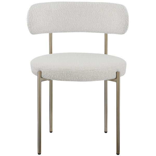 AllModern Sherwood Solid Back Boucle Side Chair & Reviews | Wayfair