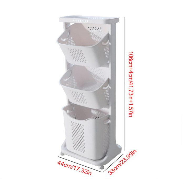 Rebrilliant Multi-Layer Clothes Storage Basket - Wayfair Canada