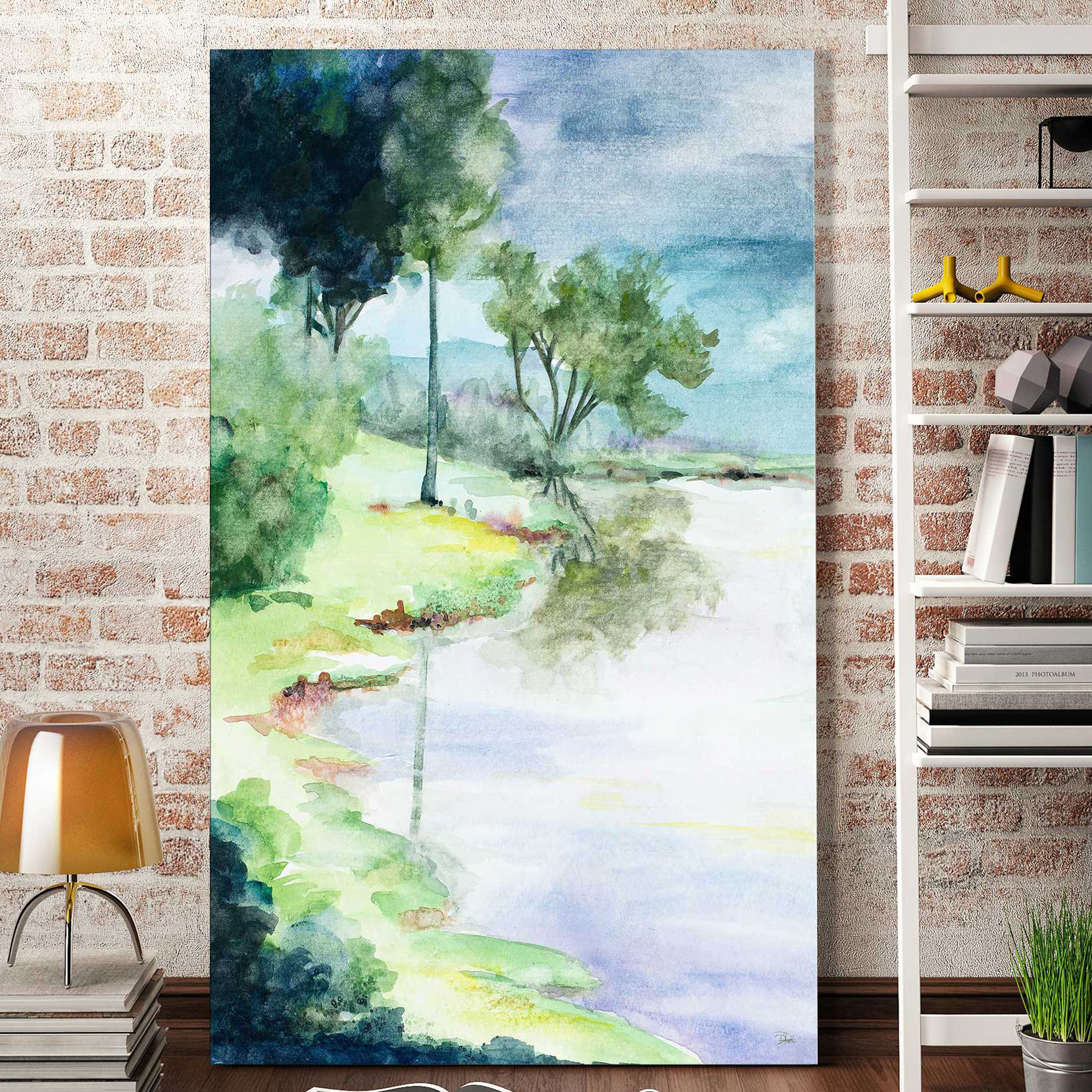 Winston Porter 'My Dream Place' Watercolor Painting Print - Wayfair Canada