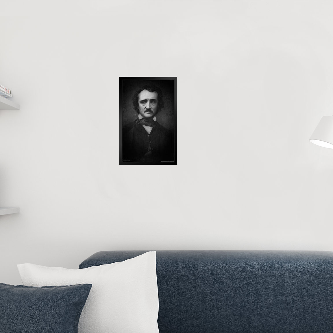 Latitude Run® Edgar Allan Poe Portrait By Brigid Ashwood Spooky Scary ...