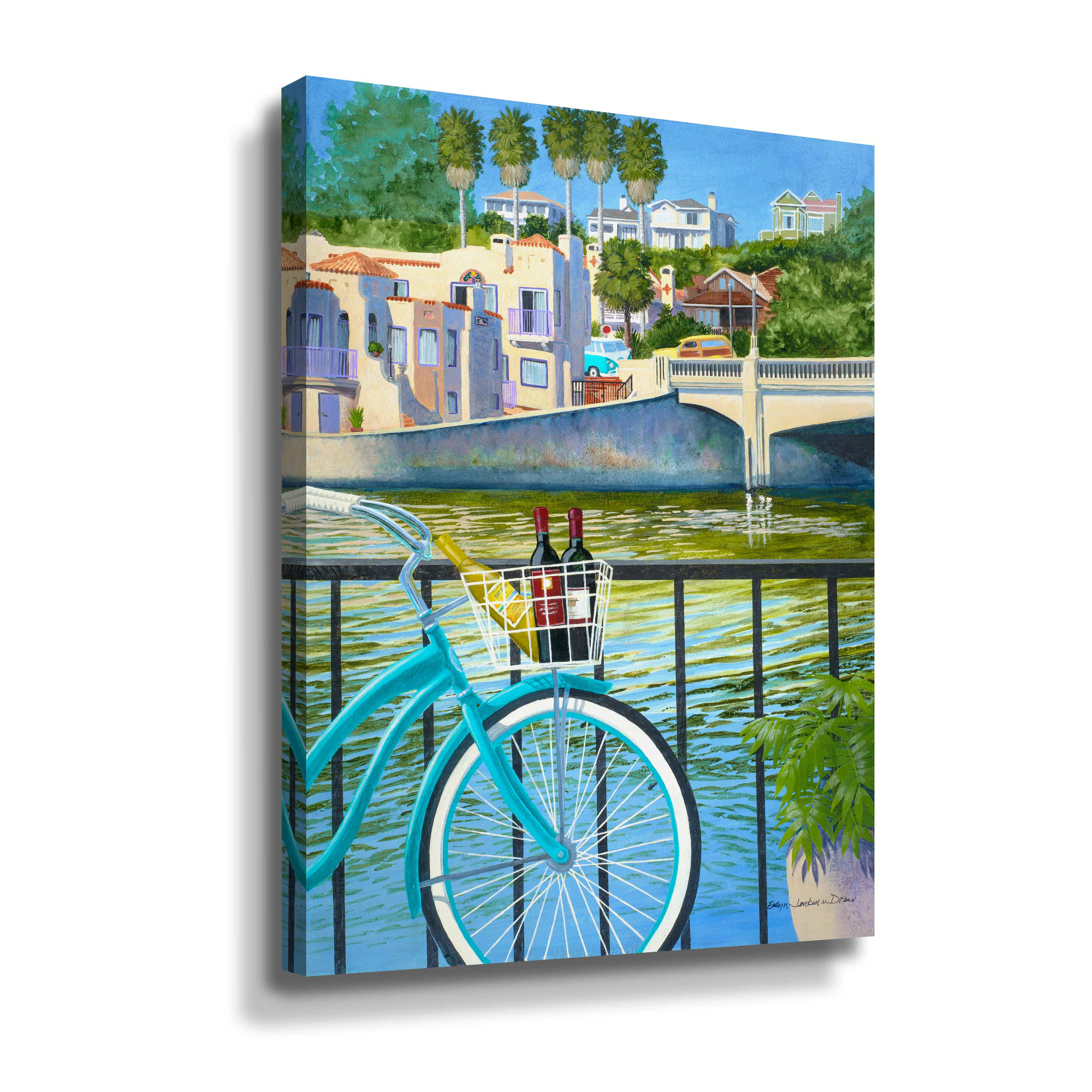 Winston Porter Beach Cruisers On Canvas by Evelyn Jenkins Drew Print ...