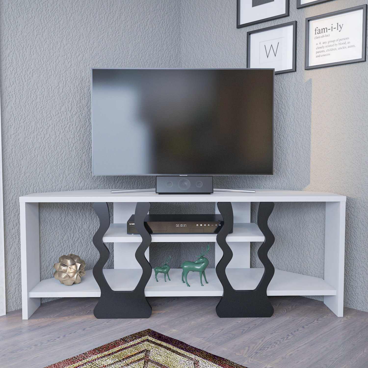 Wade Logan Sigel Corner TV Stand for TVs up to 50" & Reviews | Wayfair ...