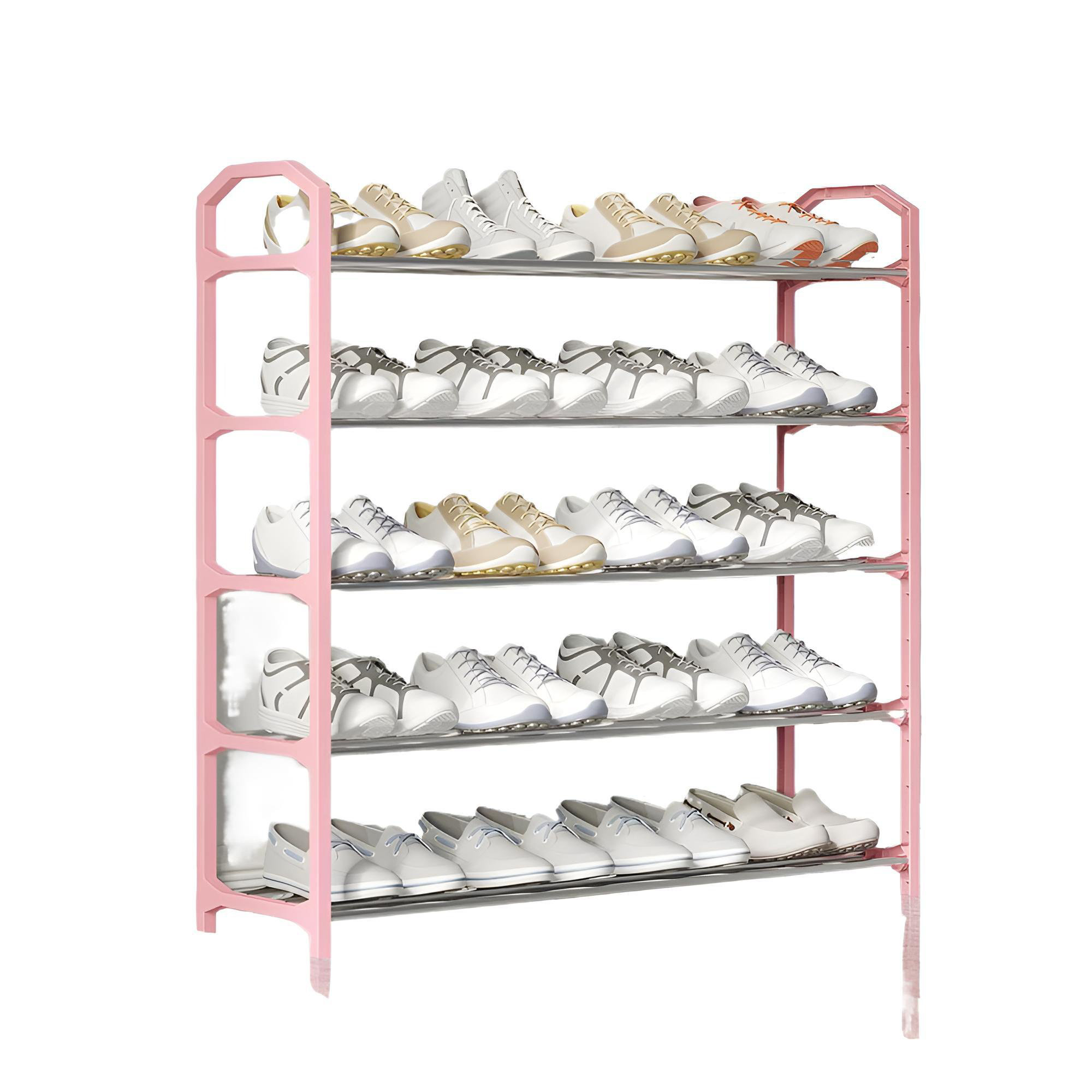 Rebrilliant Easy-To-Assemble Multi-Layer Shoe Rack, Household Shoe ...
