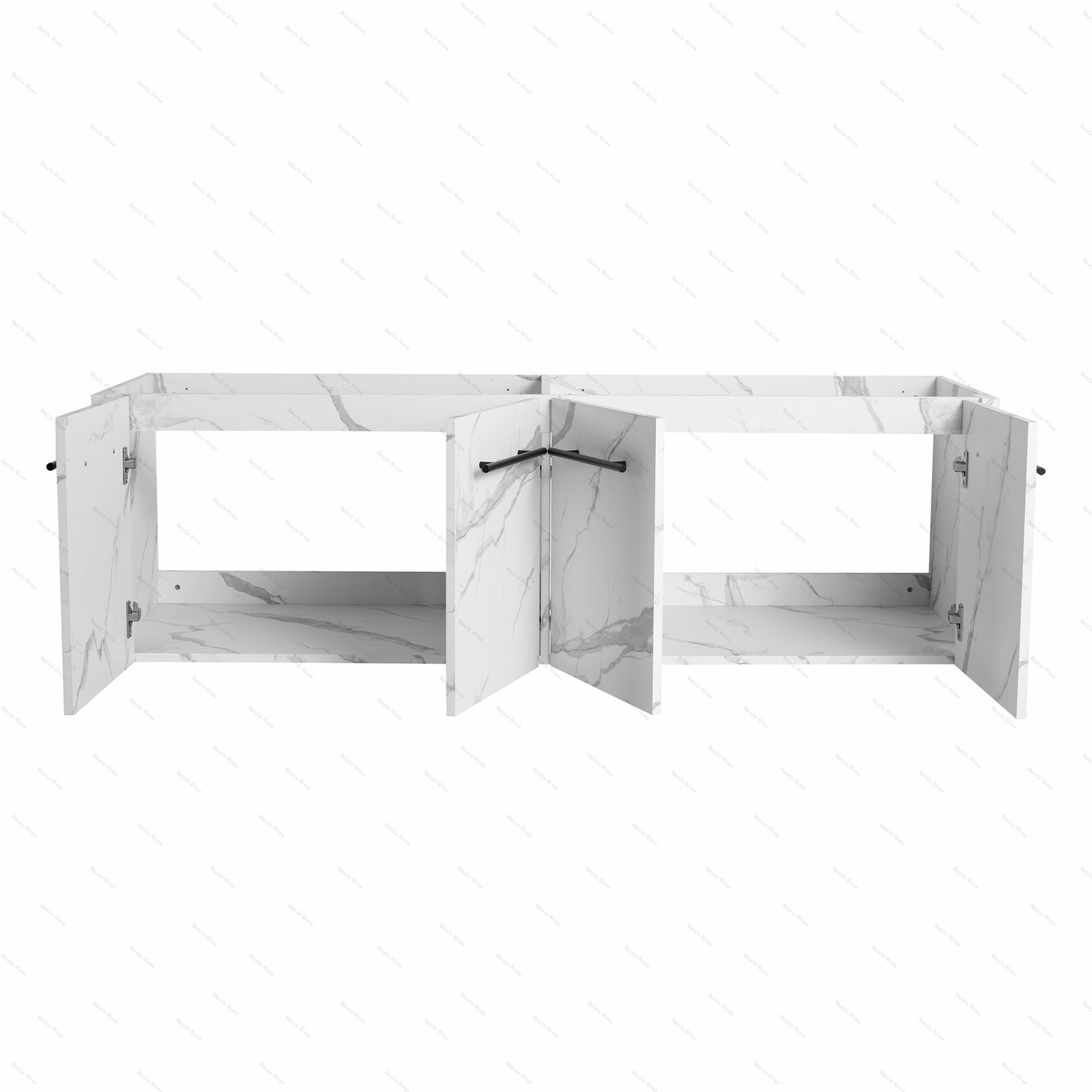 Dazzle Hives 60 Inch Wall-mounted Bathroom Vanity (Only the Cabinet ...