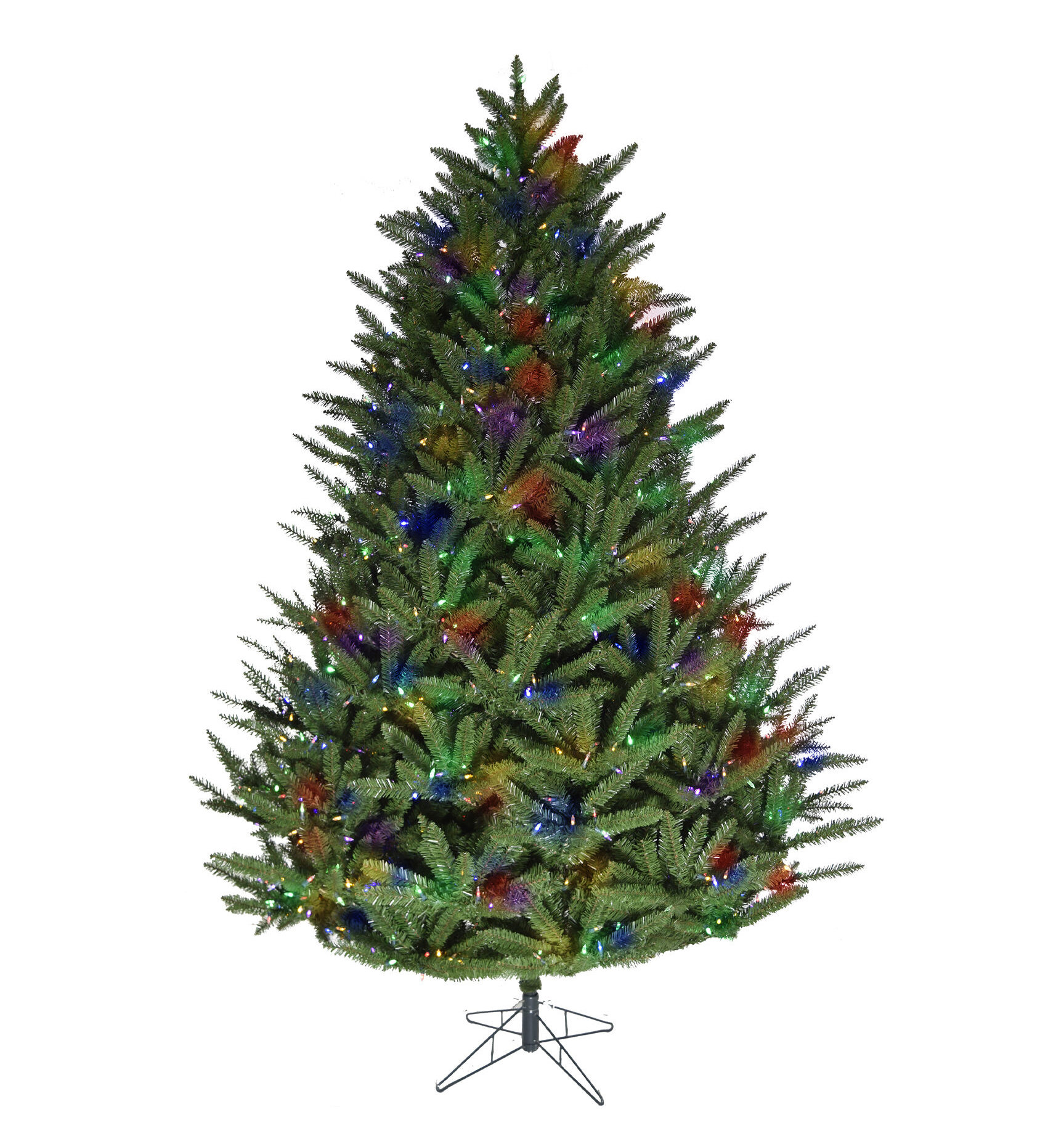 Fraser Hill Farm Centerville Green Pine Artificial Christmas Tree with ...