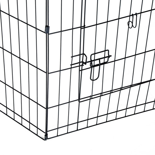 Archie & Oscar Chalk 61cm 8 Panel Indoor/Outdoor Metal Pet Pen ...