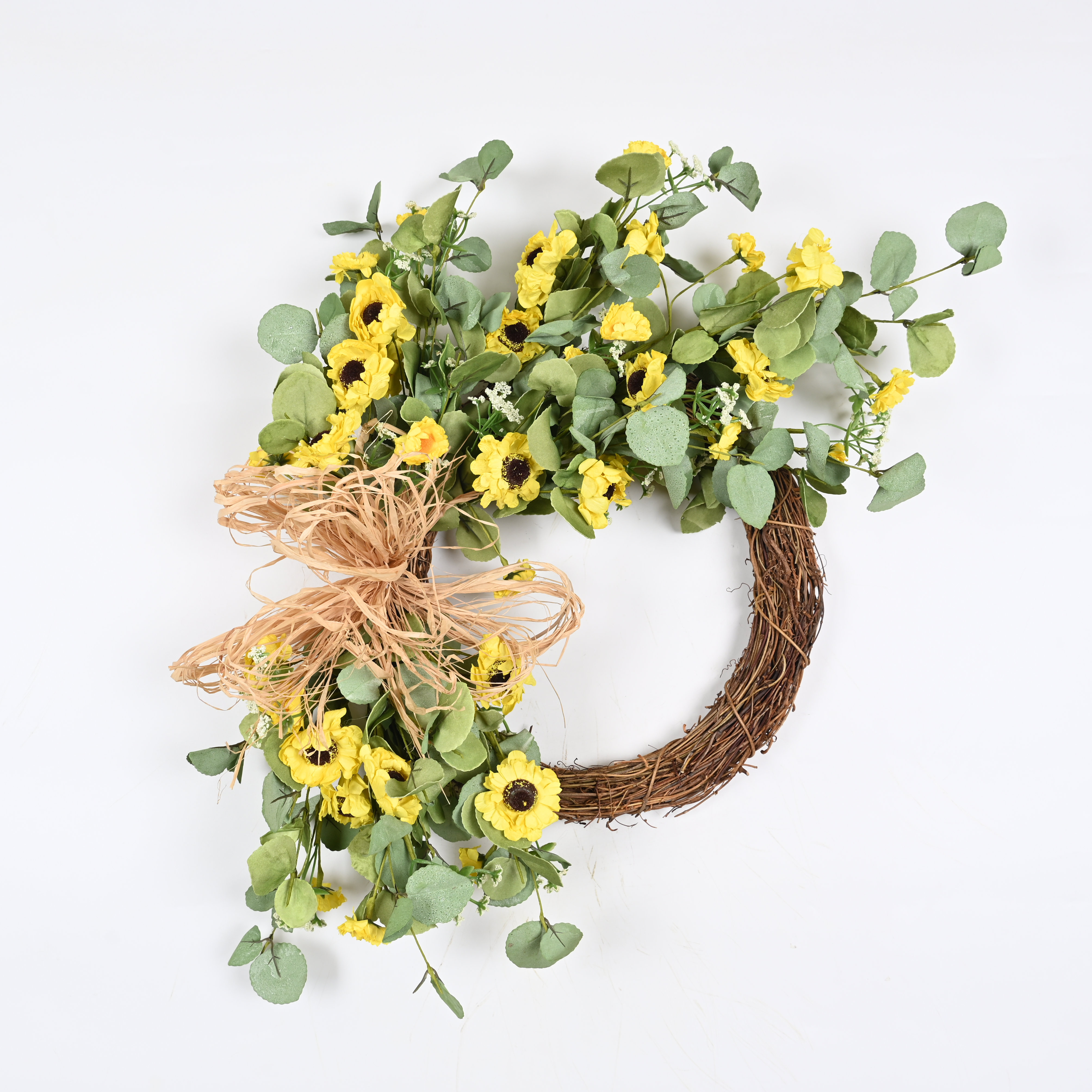 Primrue Artificial Farmhouse Greenery Foliage Leaves Sunflower Spring ...