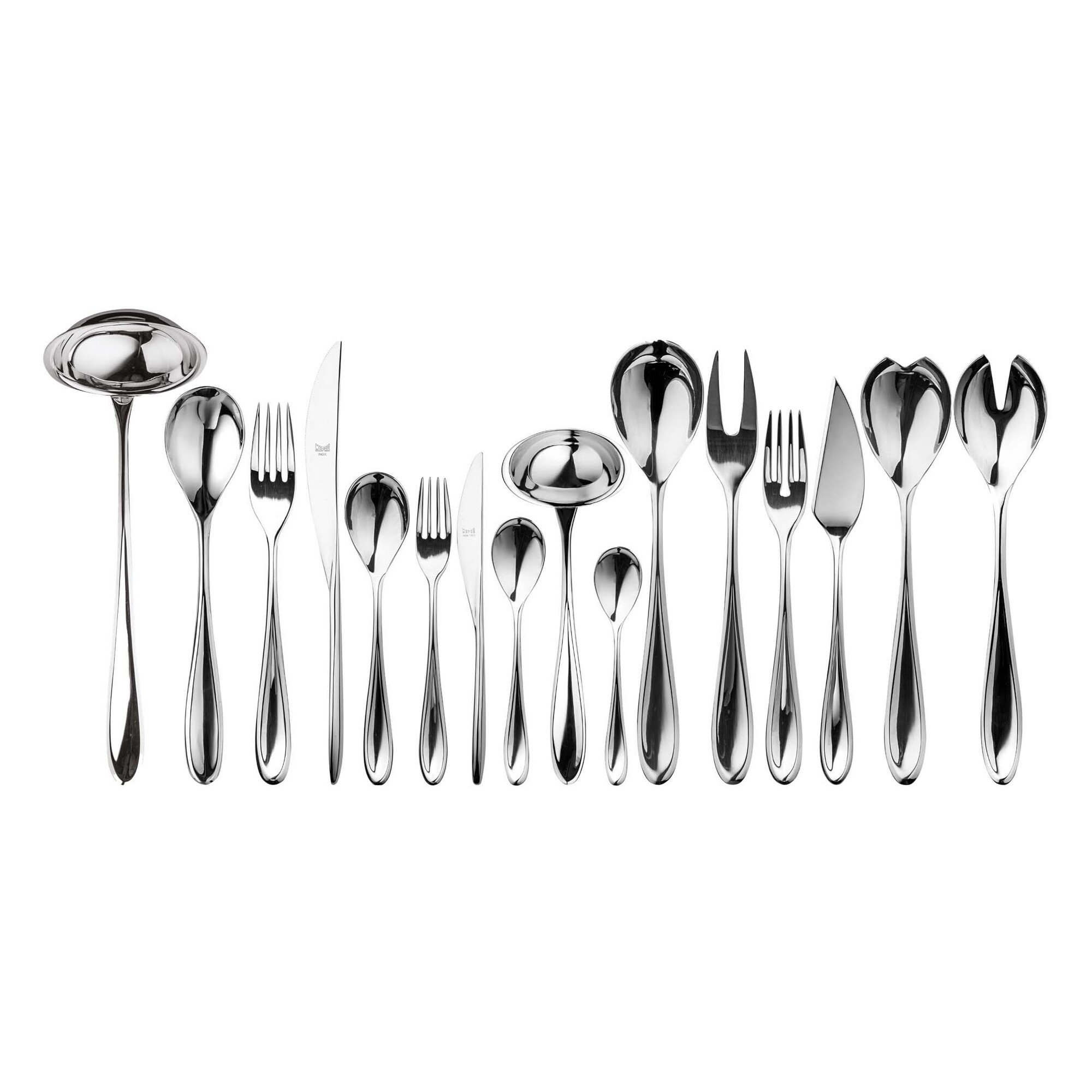 MEPRA Forma Flatware Set - 126 Pieces - Stainless Steel | Wayfair